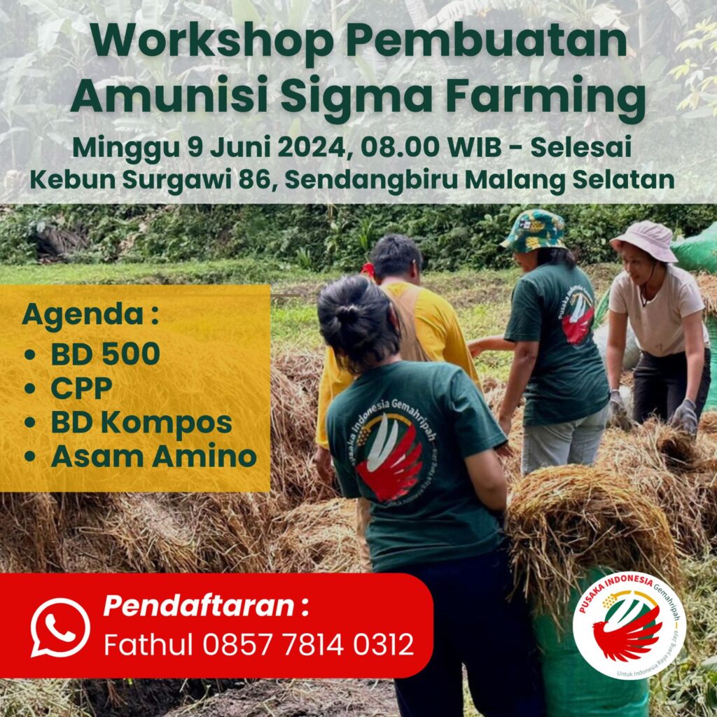 Workshop Pembuatan Amunisi Sigma Farming Jawa Timur - Pusaka Indonesia Gemahripah